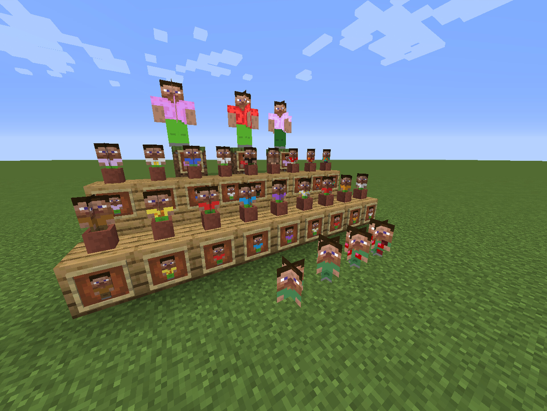 Steve Plants Minecraft Texture Pack