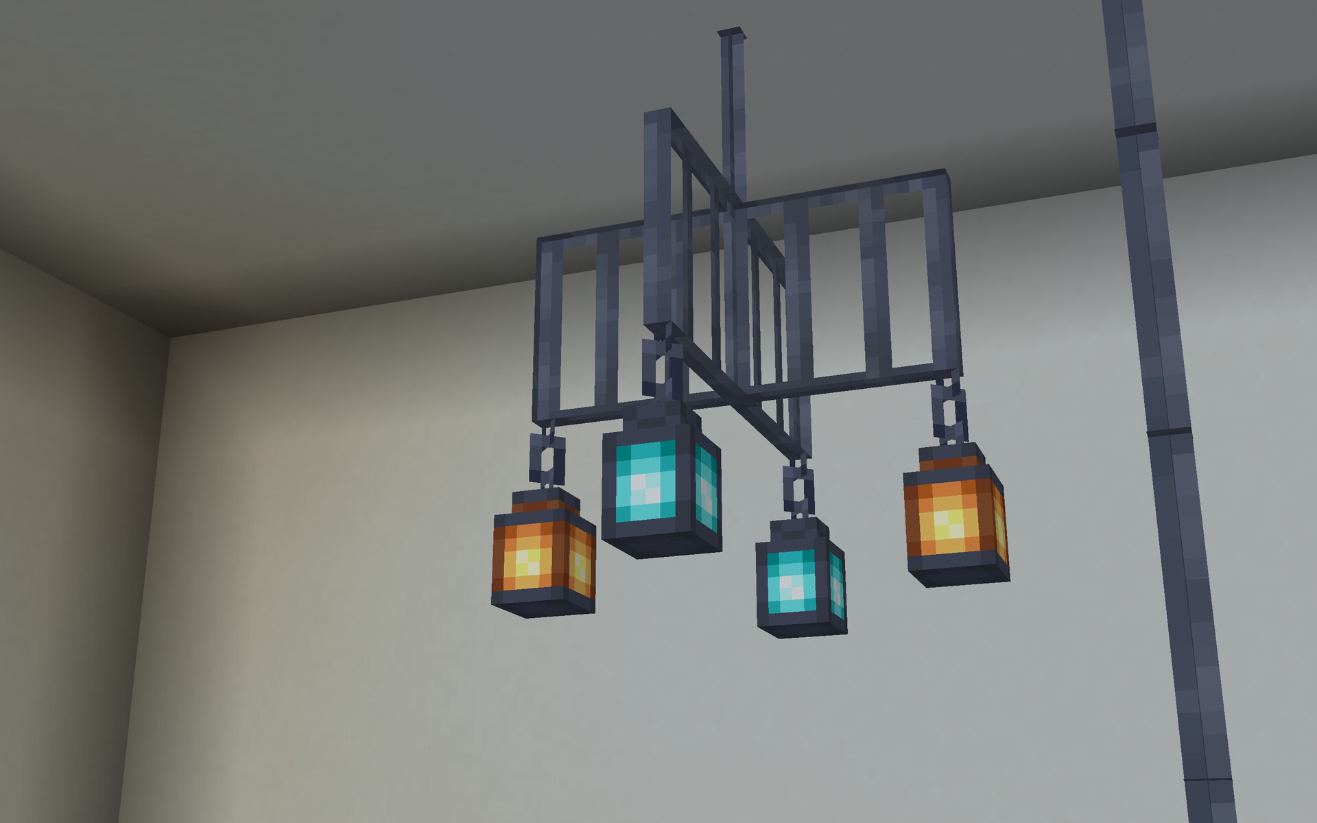 Cleaner, Darker Iron Bars Minecraft Texture Pack