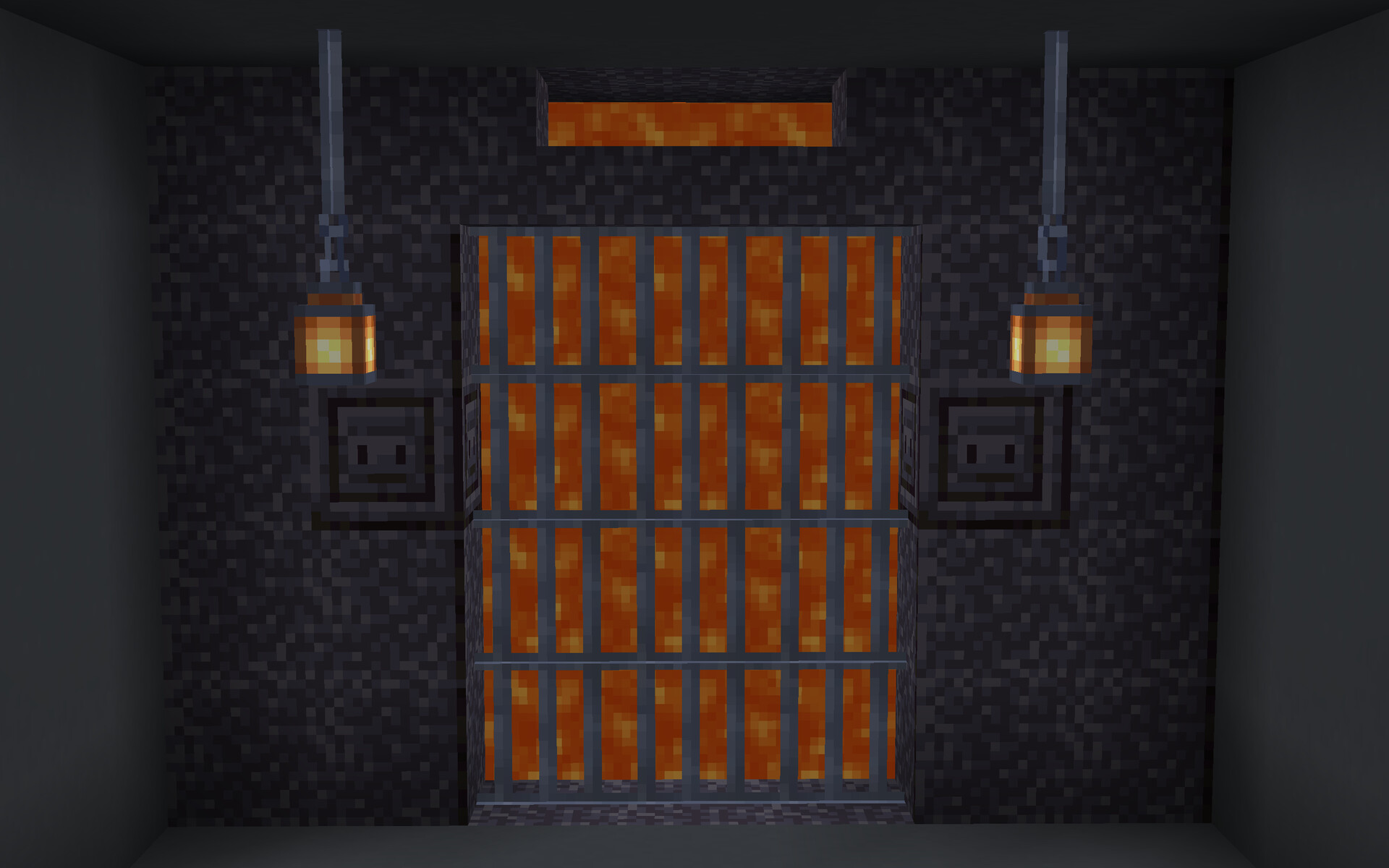 Cleaner, Darker Iron Bars Minecraft Texture Pack