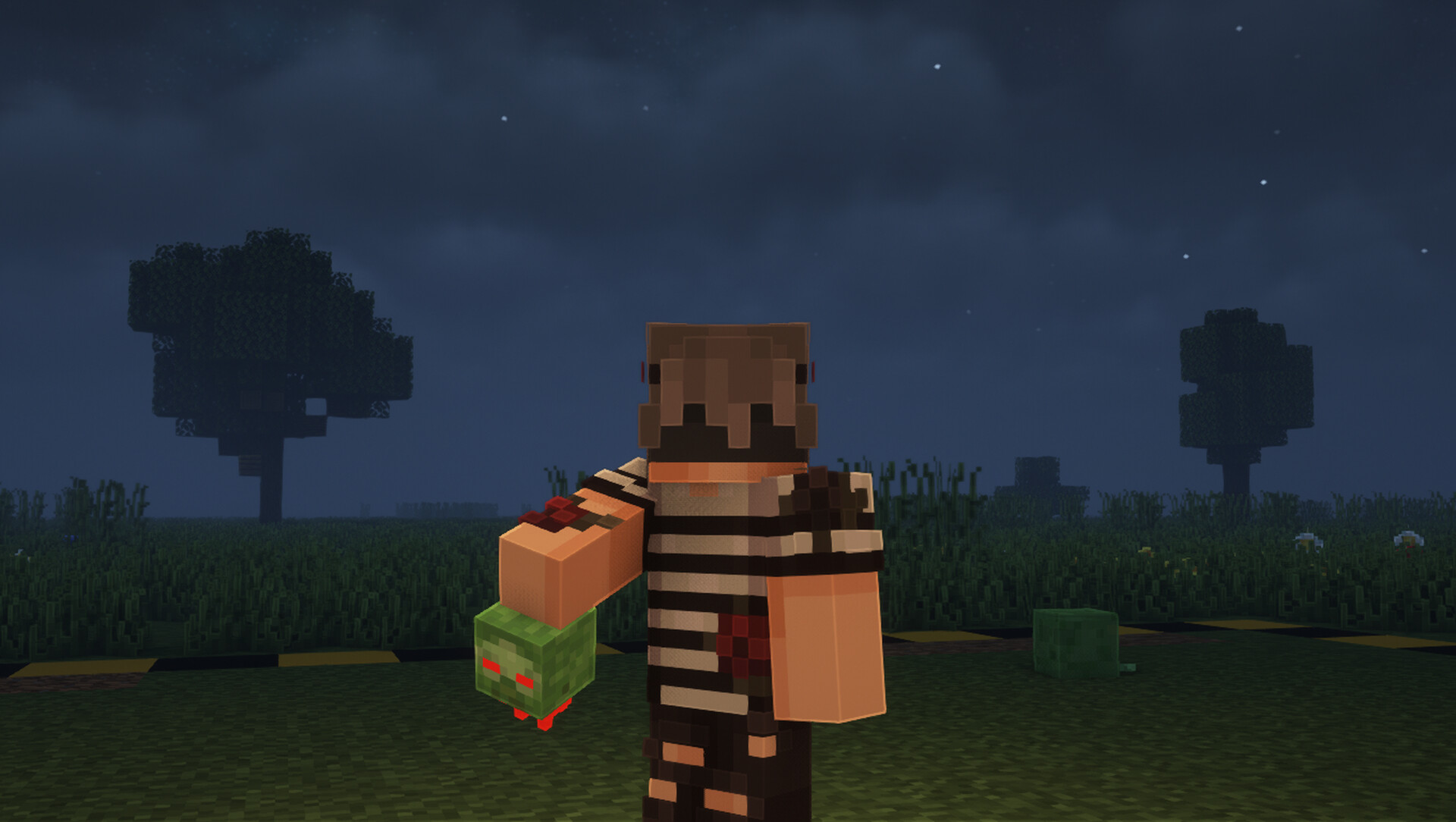 3D Zombie Head Lantern Minecraft Texture Pack