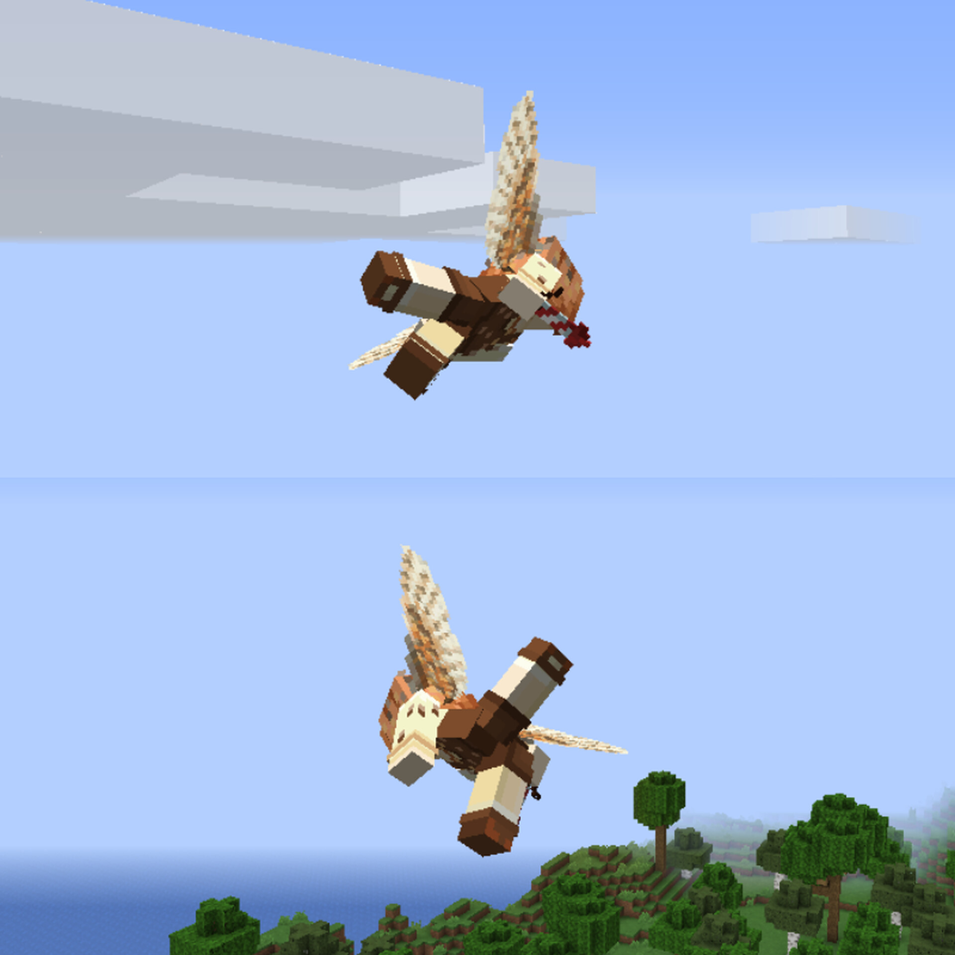 Barn Owl Wings Elytra Minecraft Texture Pack