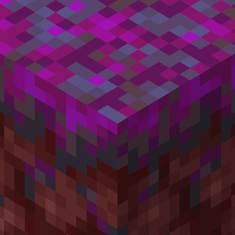 Purple warped (Java edition and Bedrock edition) Minecraft Texture Pack