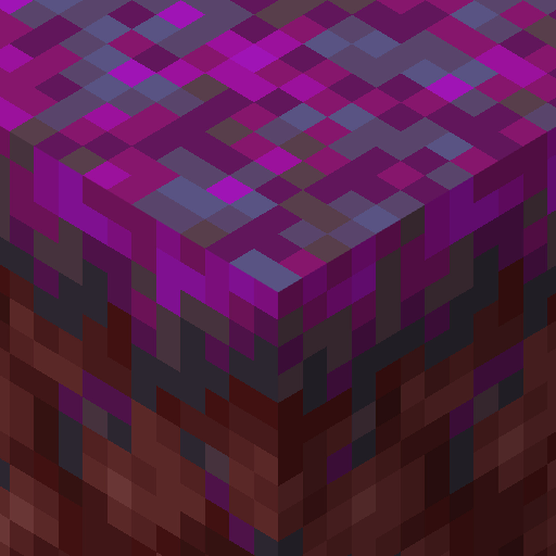 Purple warped (Java edition and Bedrock edition) Minecraft Texture Pack