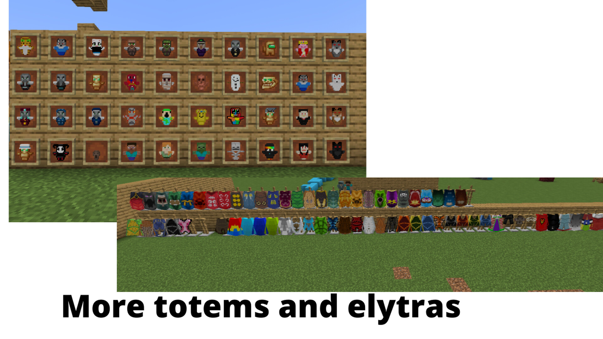 More totems and elytras (optifine) Minecraft Texture Pack
