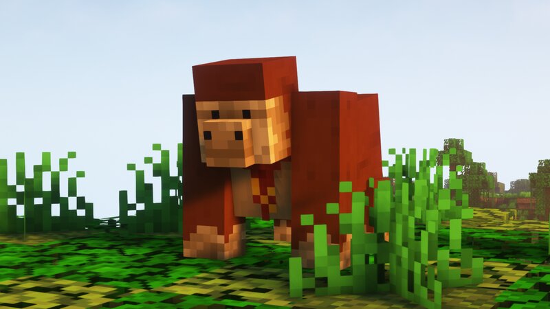 Gorillas v1.5 − Even more MONKE [Optifine] Minecraft Texture Pack