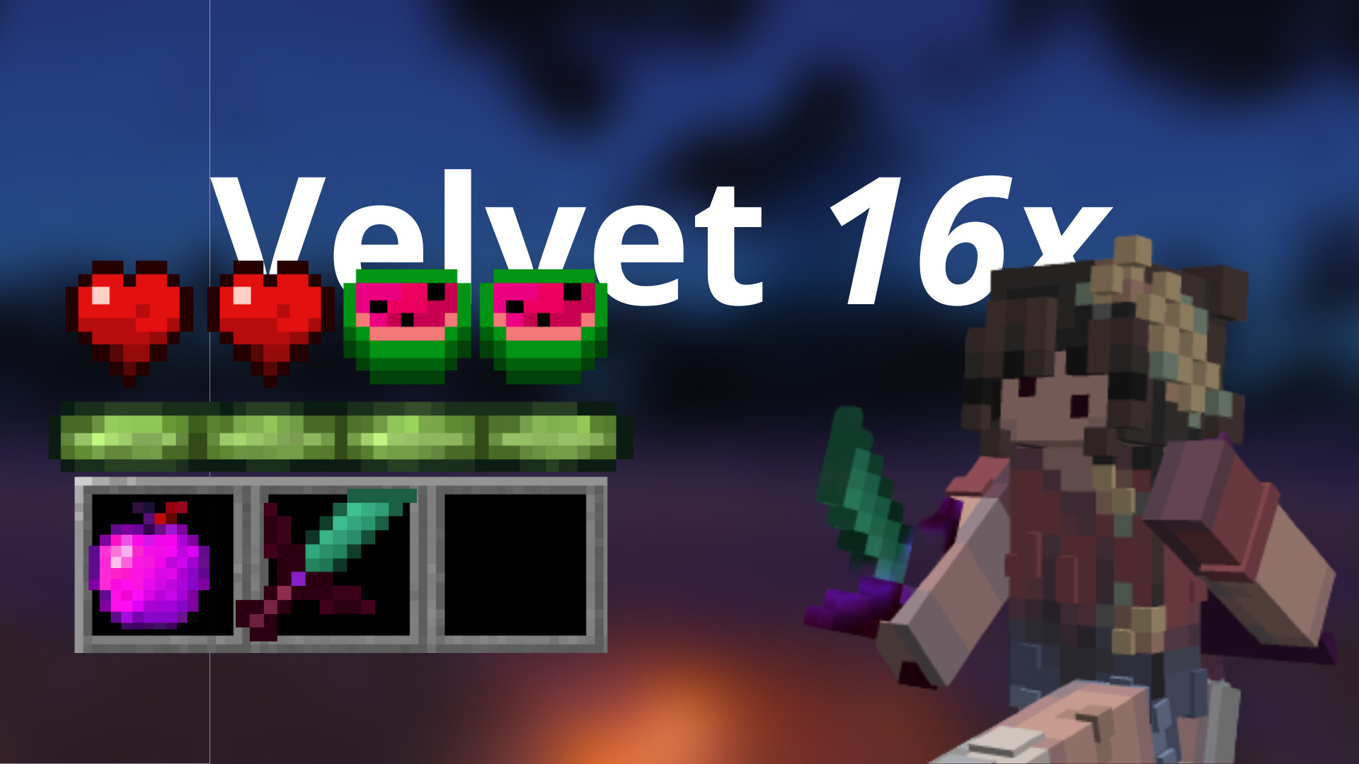 velvet 16x bridge overlay Minecraft Texture Pack