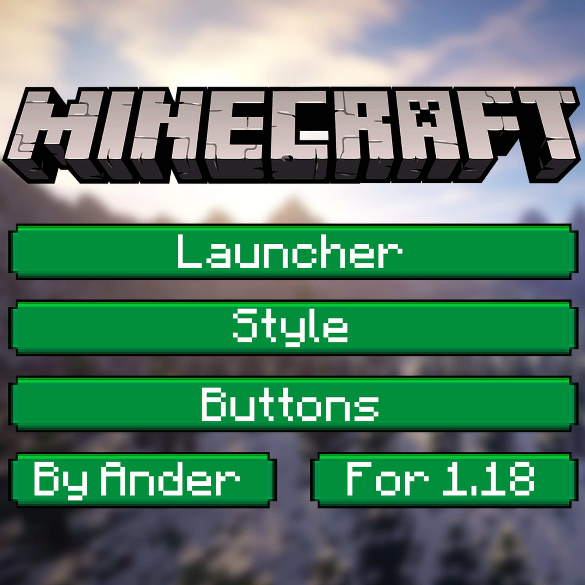 Launcher Style Buttons Minecraft Texture Pack