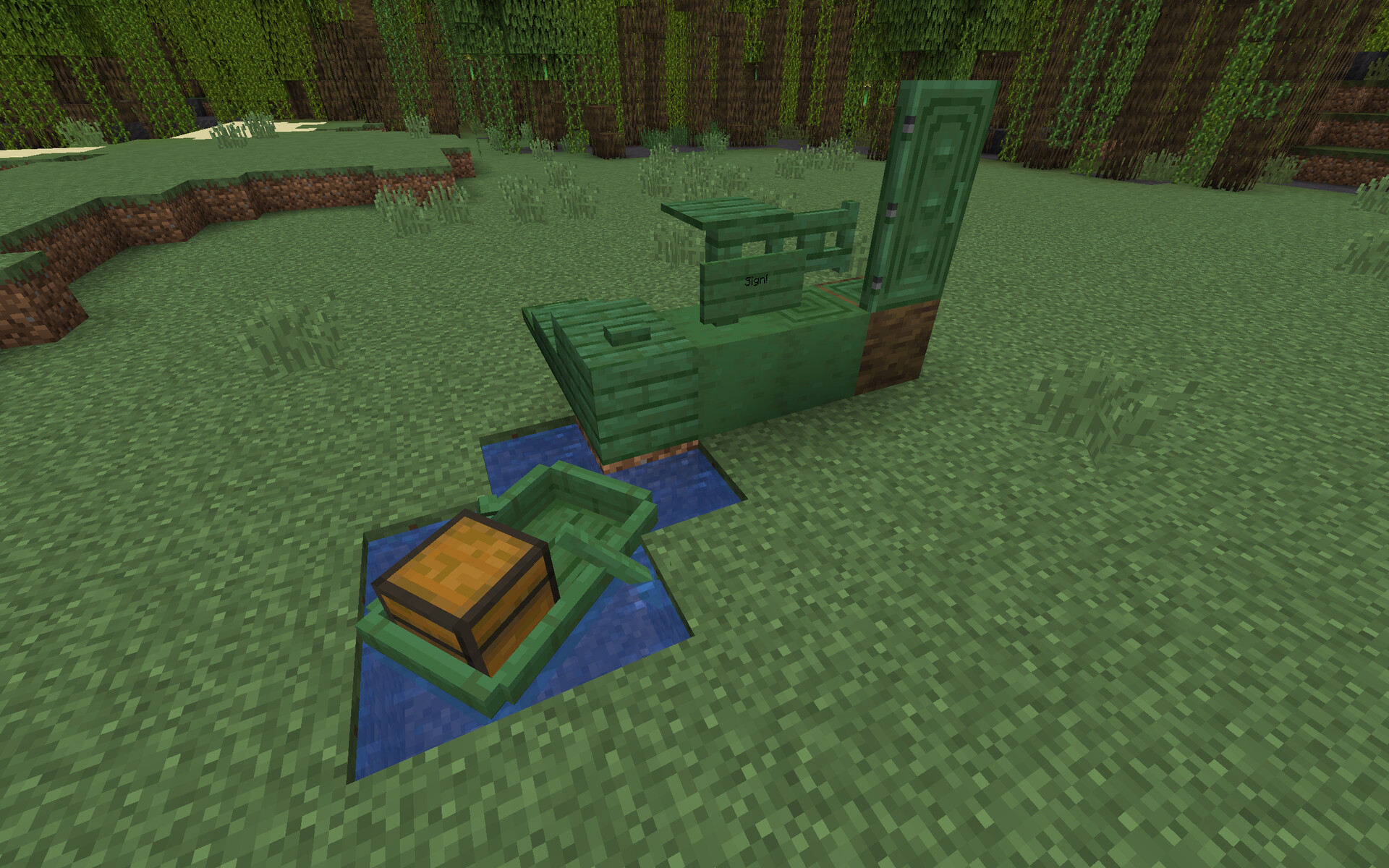 Green Mangrove Planks Minecraft Texture Pack