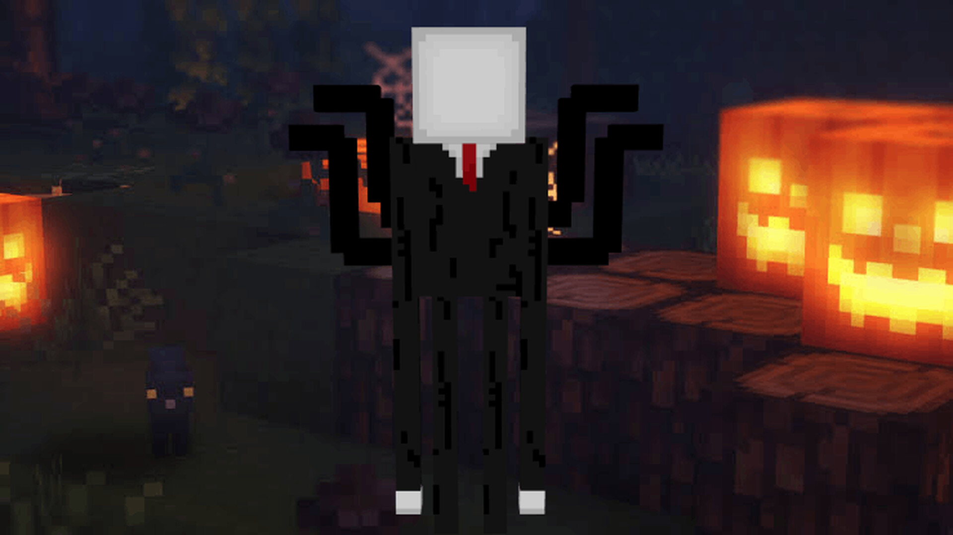 Slenderman (Bedrock) Minecraft Texture Pack
