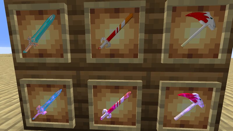 New textures for weapons Minecraft Texture Pack