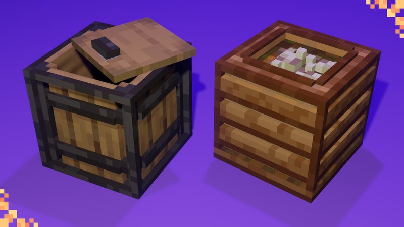 Recreated containers 1.19 Minecraft Texture Pack