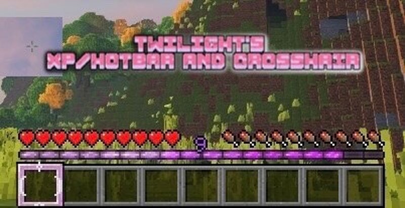 Twilight's xp/hotbar and crosshair Minecraft Texture Pack