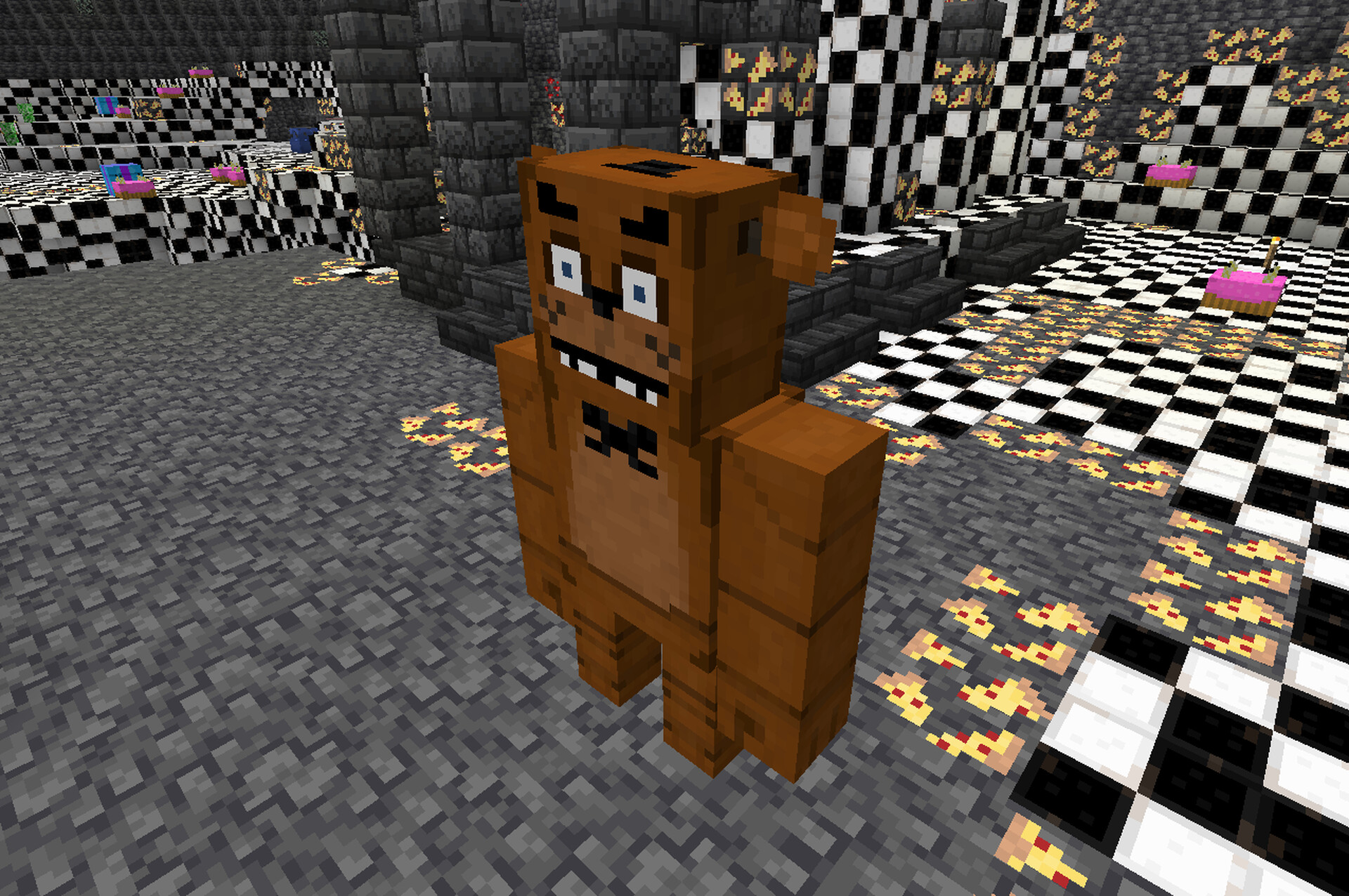 Freddy Fazbear Warden / FNaF Sculk Blocks (with Sound) Minecraft ...