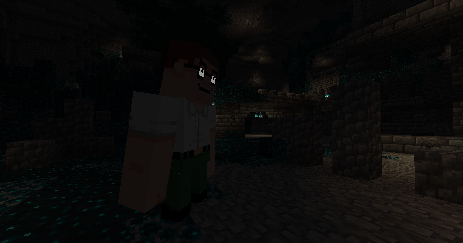 Peter Griffin as Warden Minecraft Texture Pack