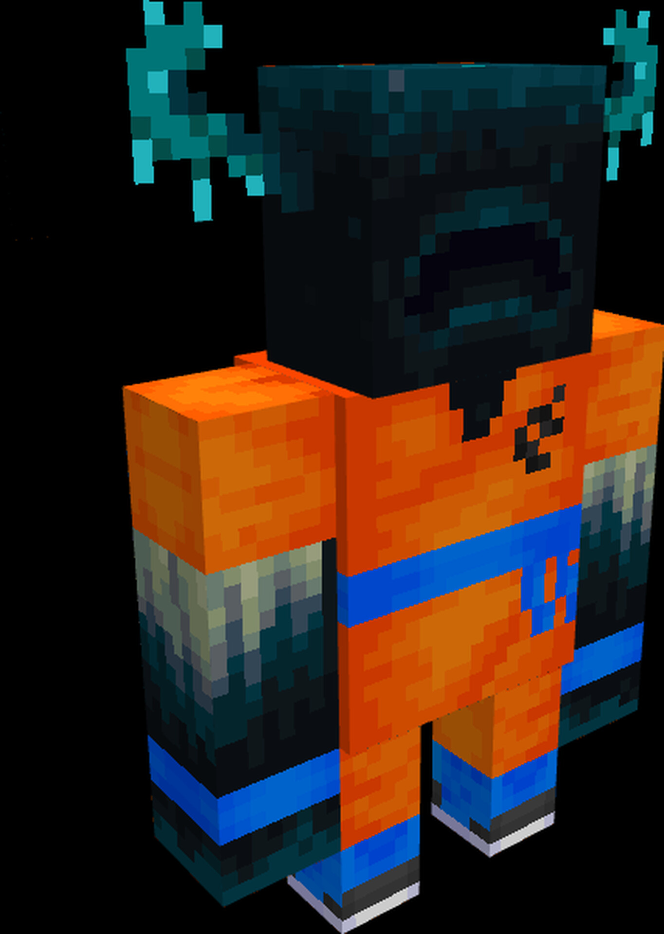 Warden but now is Goku! | Only 22w15a Minecraft Texture Pack