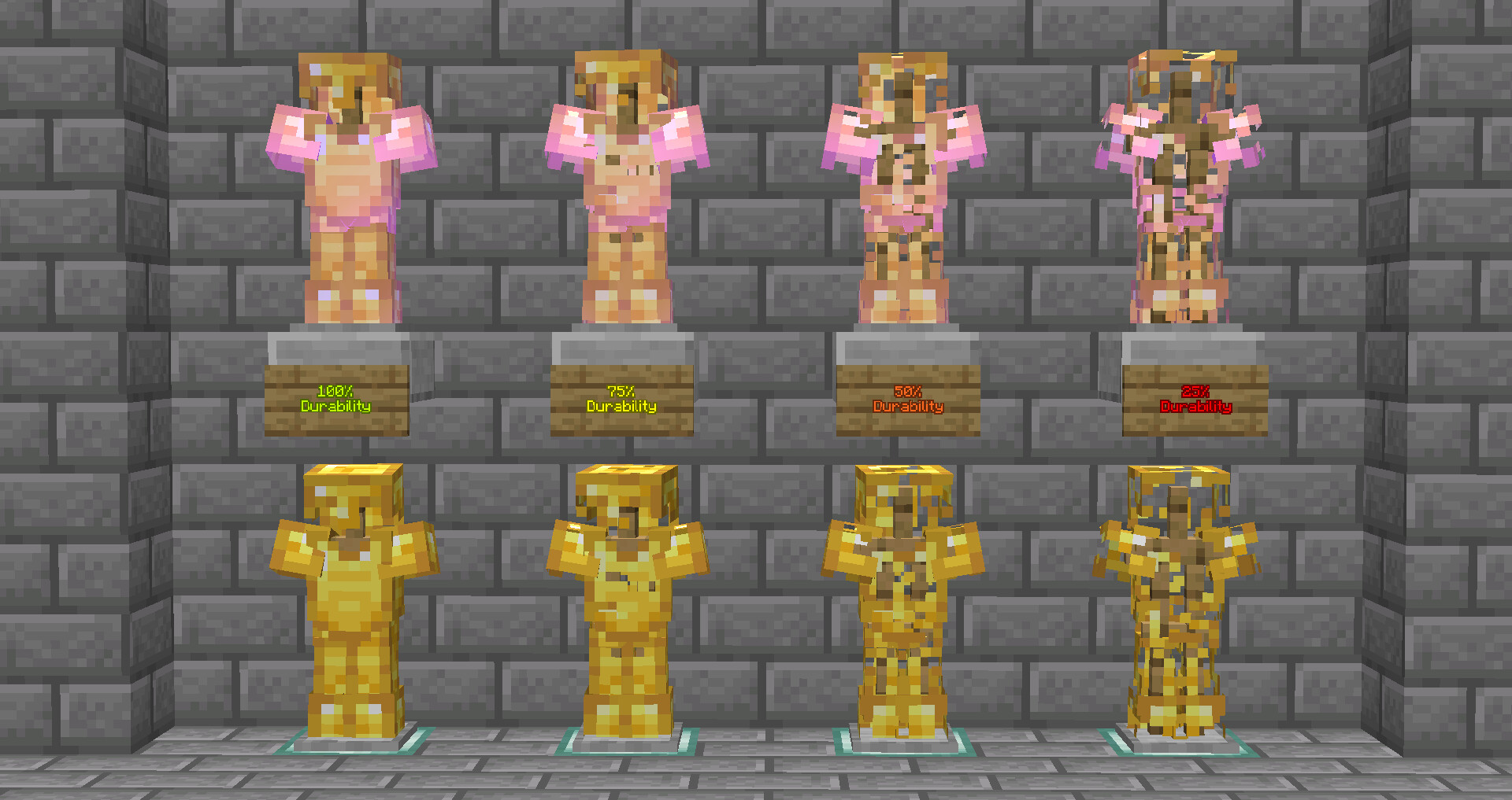 Visual Durability Armor Models Minecraft Texture Pack