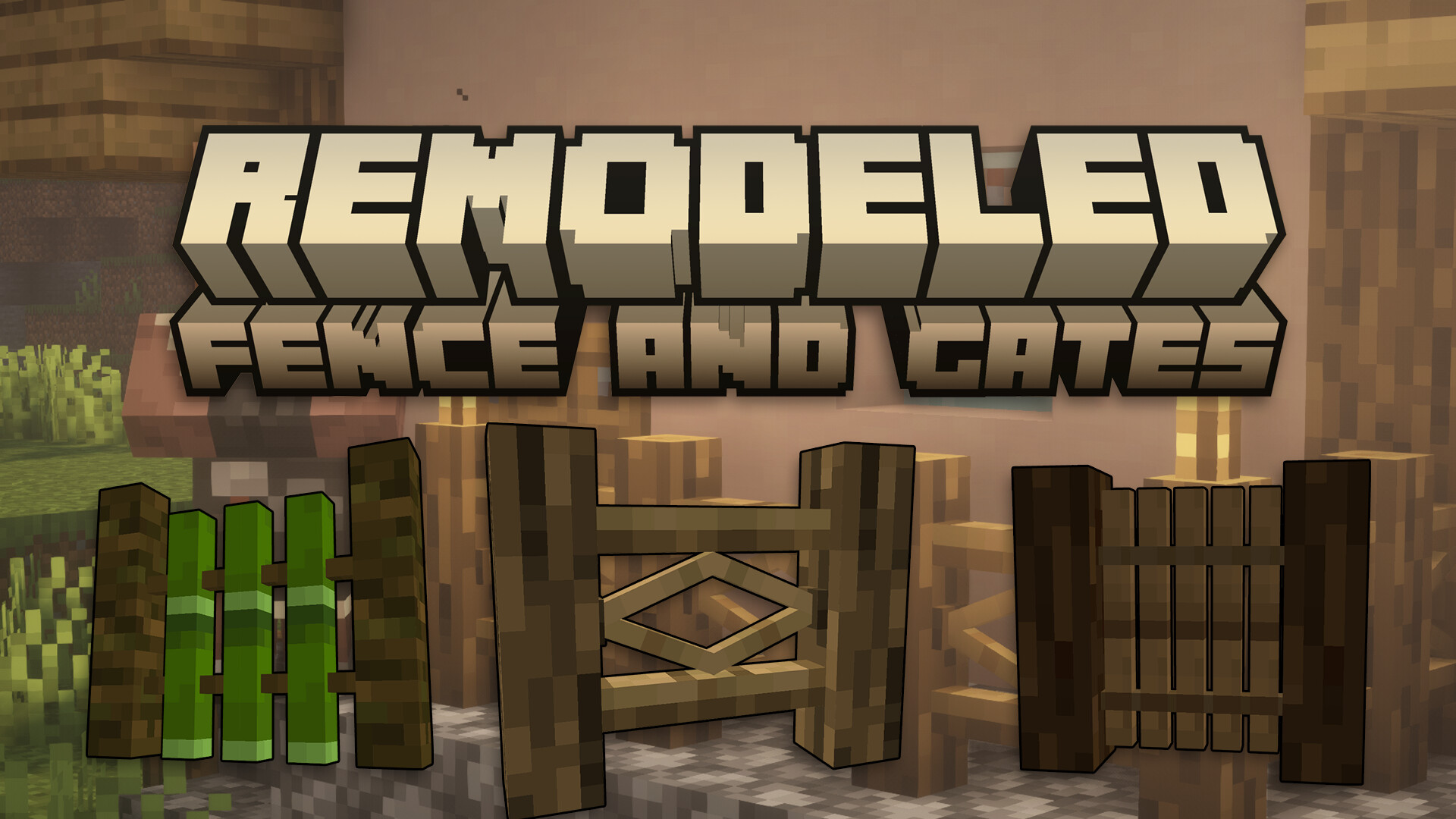 Remodeled Fence and Gates 🚧 Minecraft Texture Pack