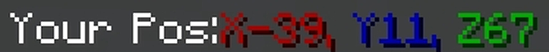 Better Coordinates[Bedrock Edition] Minecraft Texture Pack