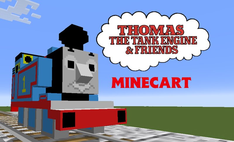 Thomas The Tank Engine Minecart OPTIFINE ONLY Minecraft Texture Pack