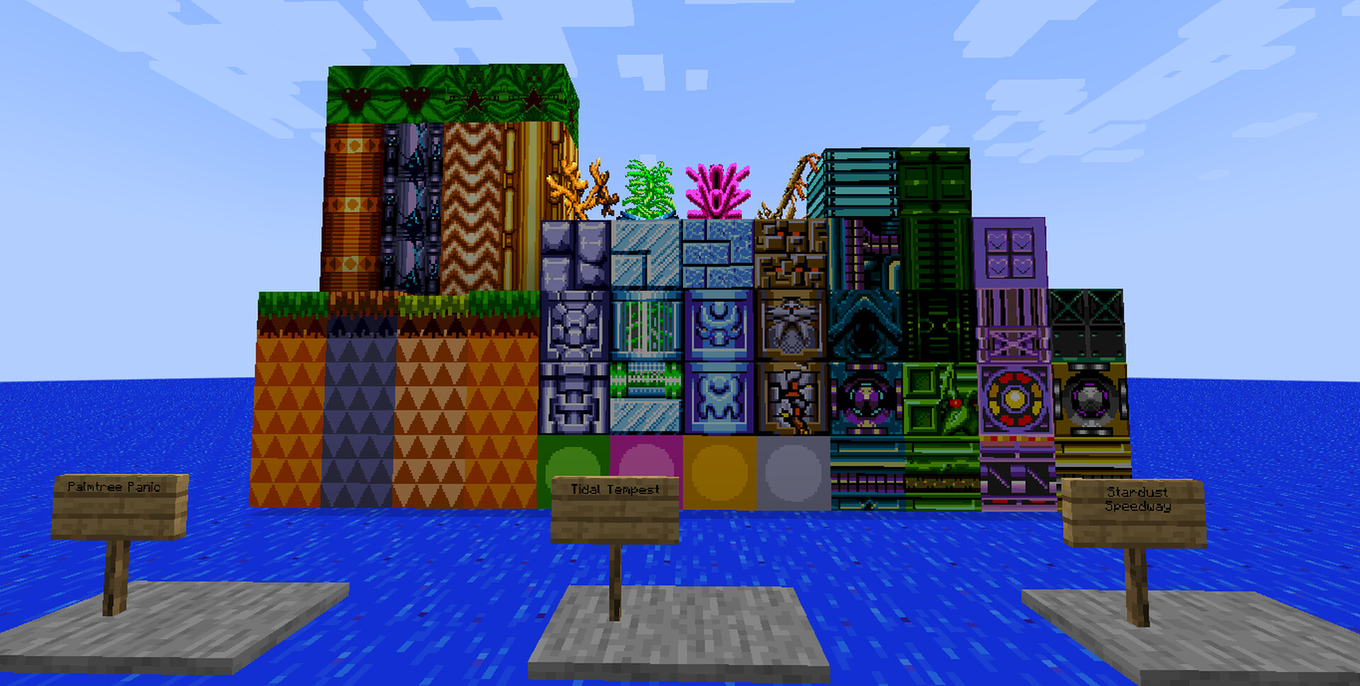 Sonic CD pack Minecraft Texture Pack