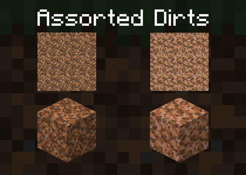 Dirtier Dirts Minecraft Texture Pack