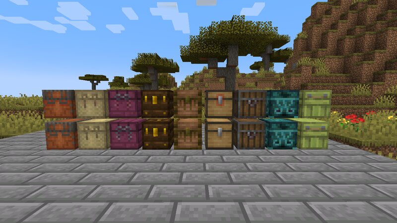 Quark's chests for Charm Minecraft Texture Pack