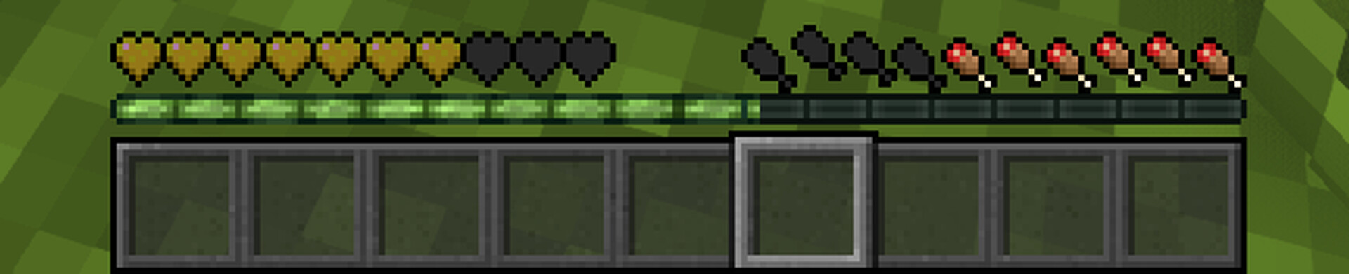 Fake Survival Hearts on Hardcore Minecraft Texture Pack