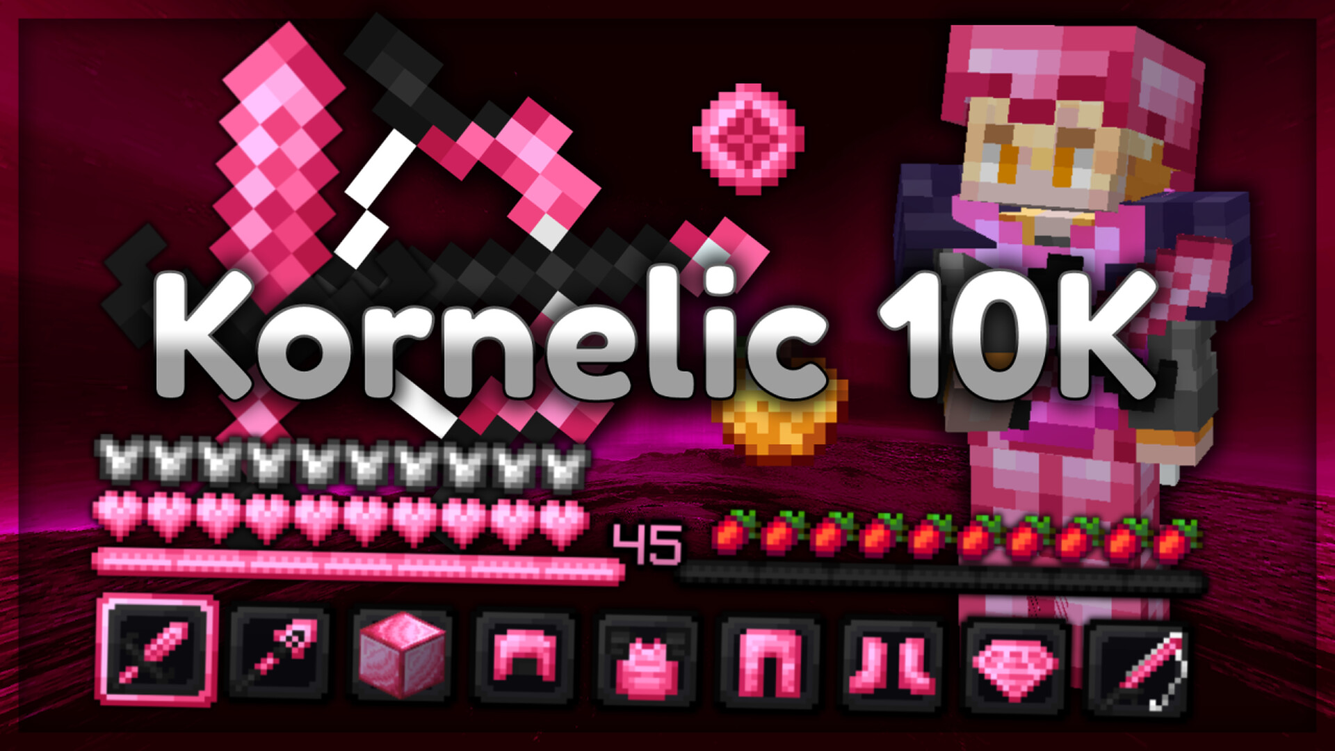 Kornelic 10k! PINK Minecraft Texture Pack