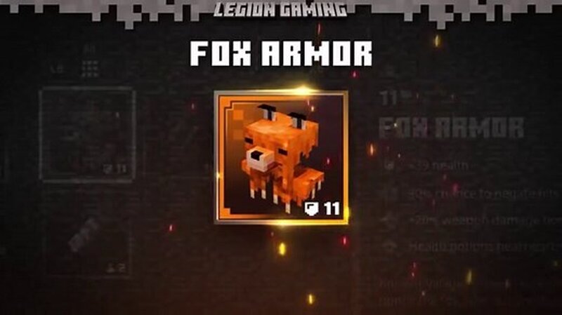 Dungeons Fox Armor Minecraft Texture Pack