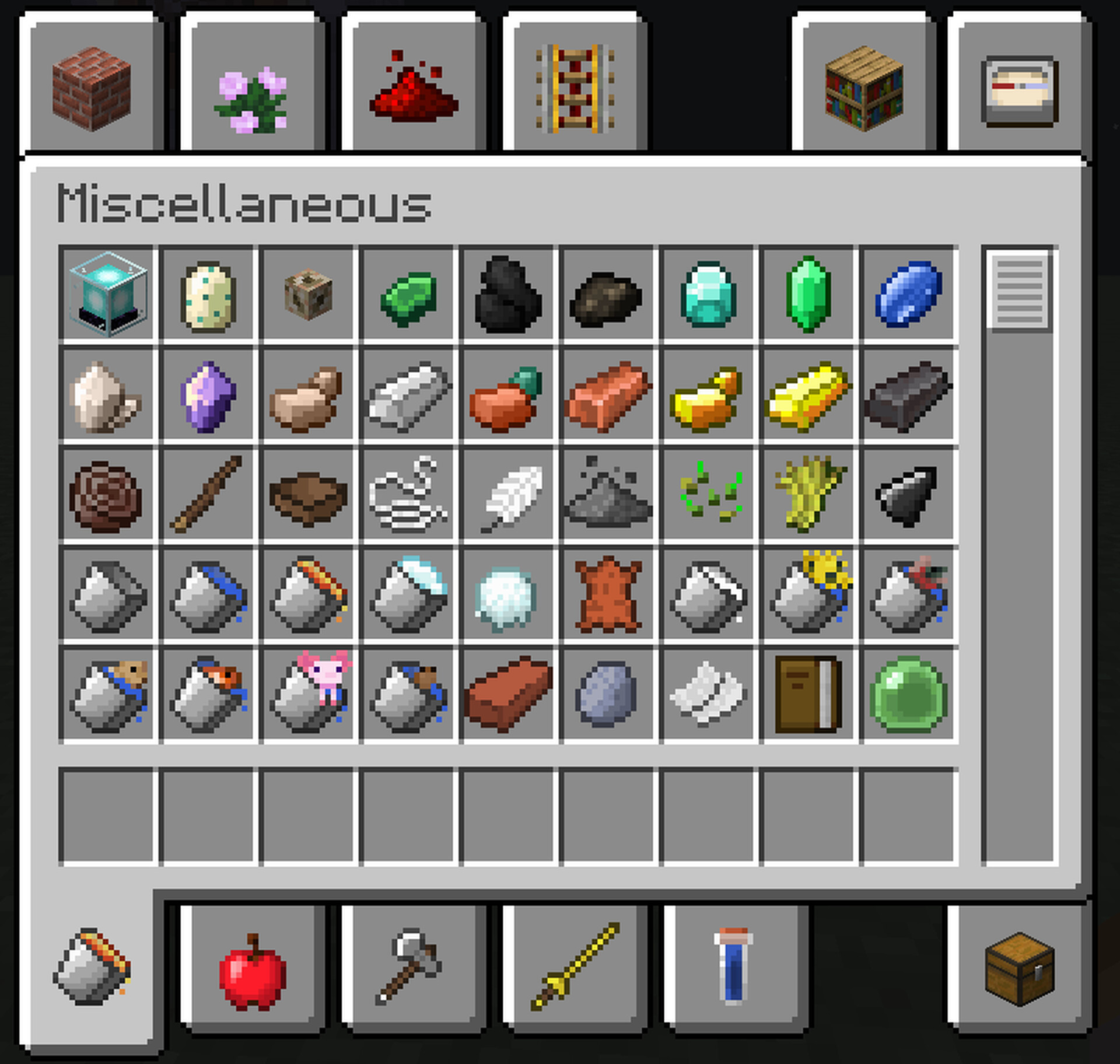 Modest (Default Items Remixed) Minecraft Texture Pack