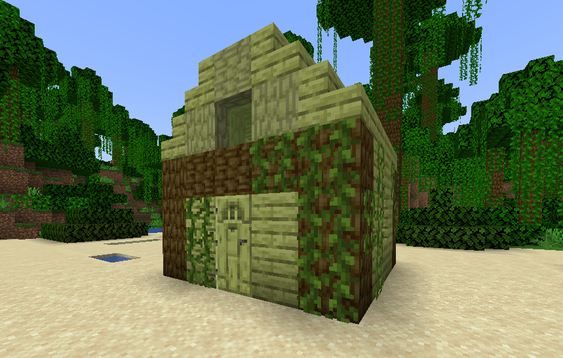 Green Jungle Wood Minecraft Texture Pack