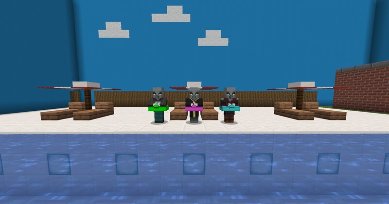 Mobs With Pool Floaties Minecraft Texture Pack