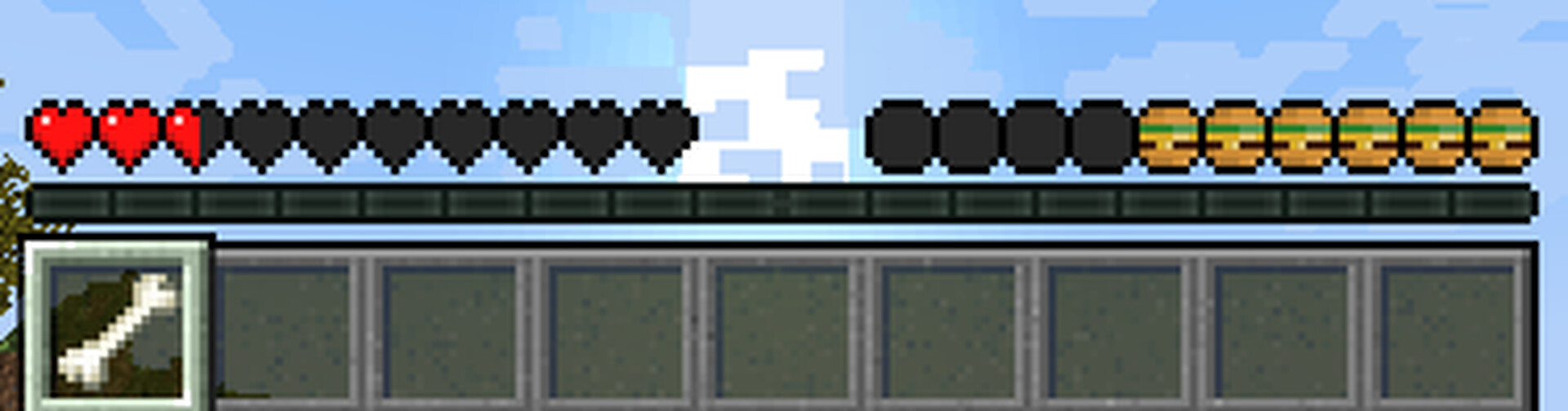 Burger Hunger Bar Minecraft Texture Pack