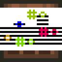 Notes in staff Minecraft Texture Pack