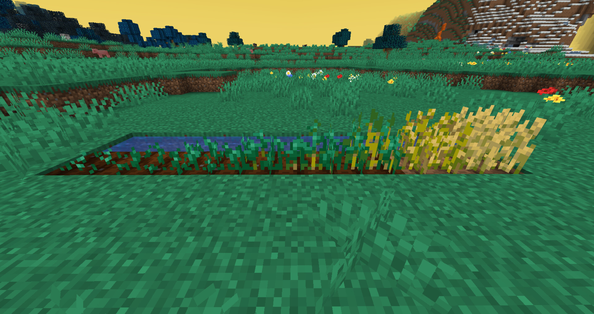 Morioh nature (pink sky) Minecraft Texture Pack