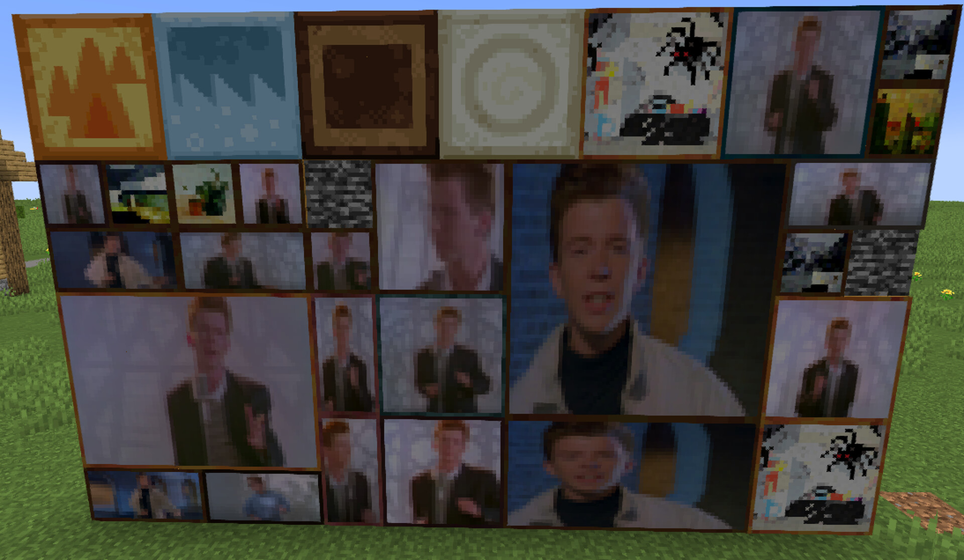 Rickroll Paintings + More Minecraft Texture Pack