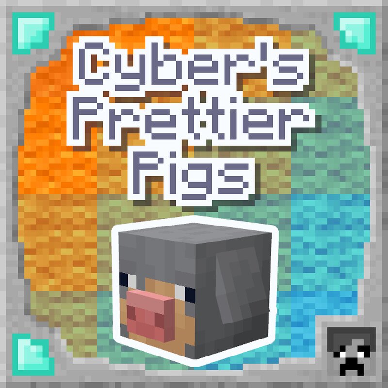 Cyber's Prettier Pigs Minecraft Texture Pack