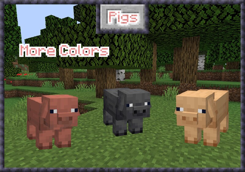 Cyber's Prettier Pigs Minecraft Texture Pack