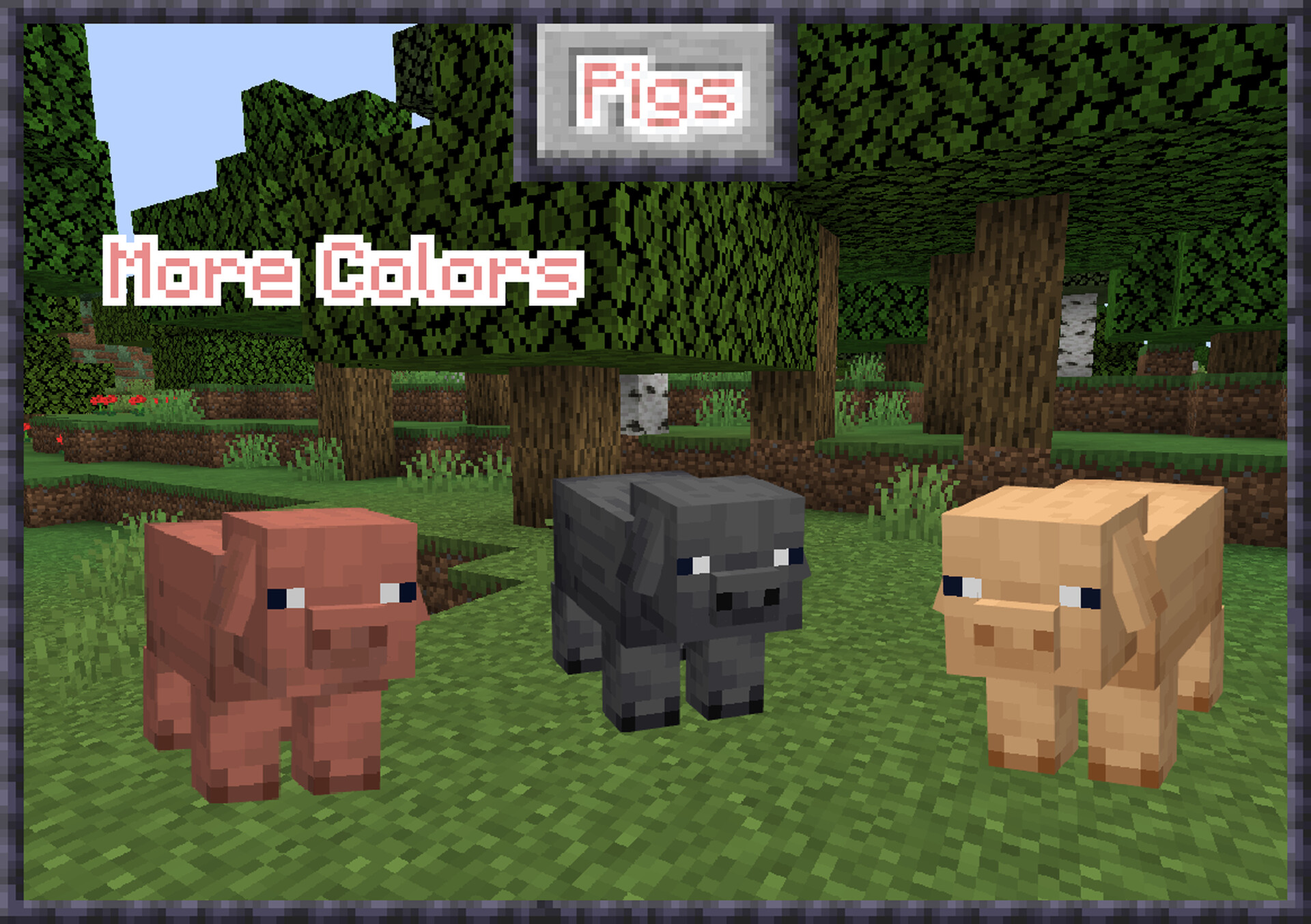 Cyber's Prettier Pigs Minecraft Texture Pack