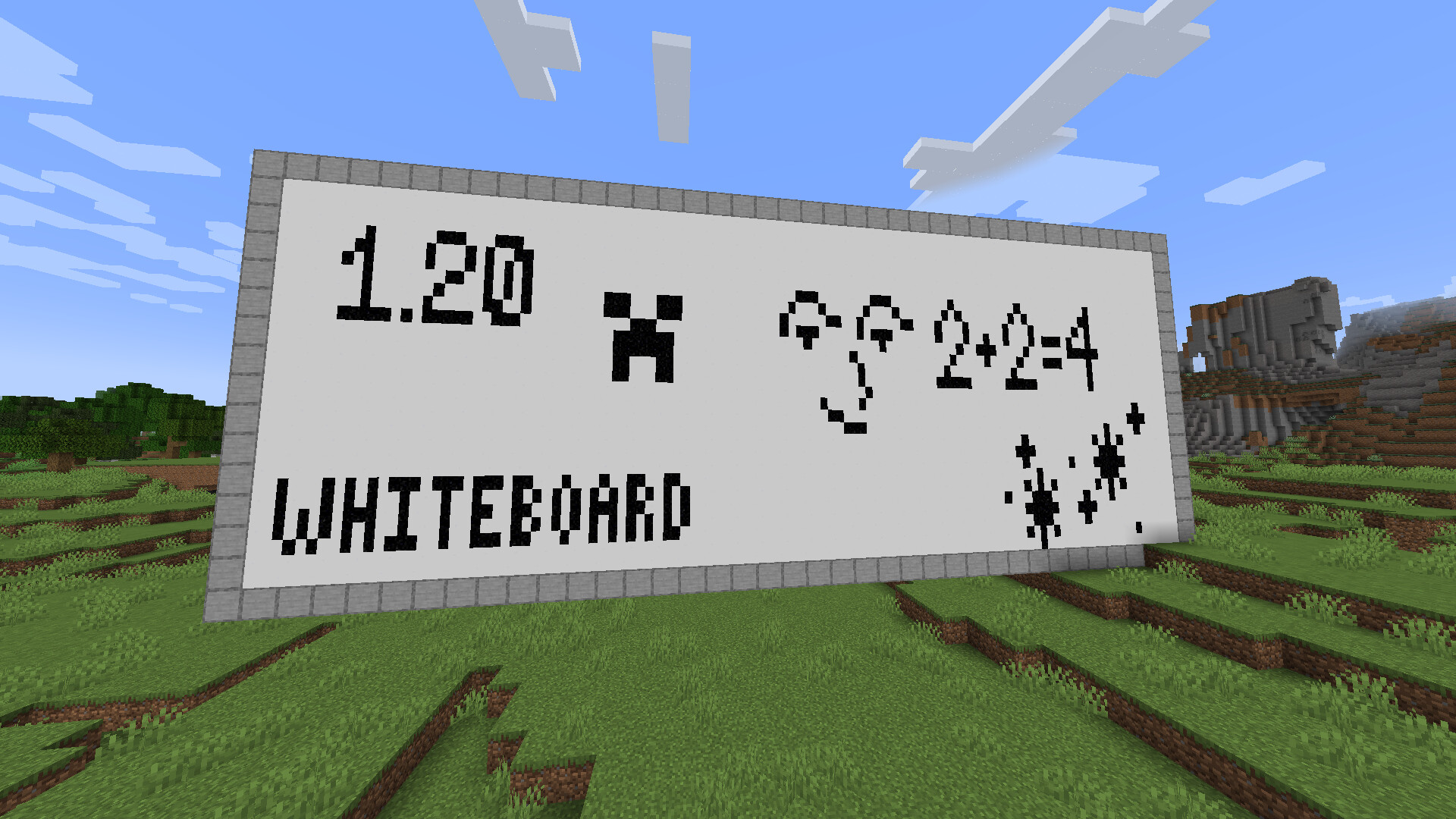 Whiteboard (Chiseled Bookshelf Replacement) Minecraft Texture Pack