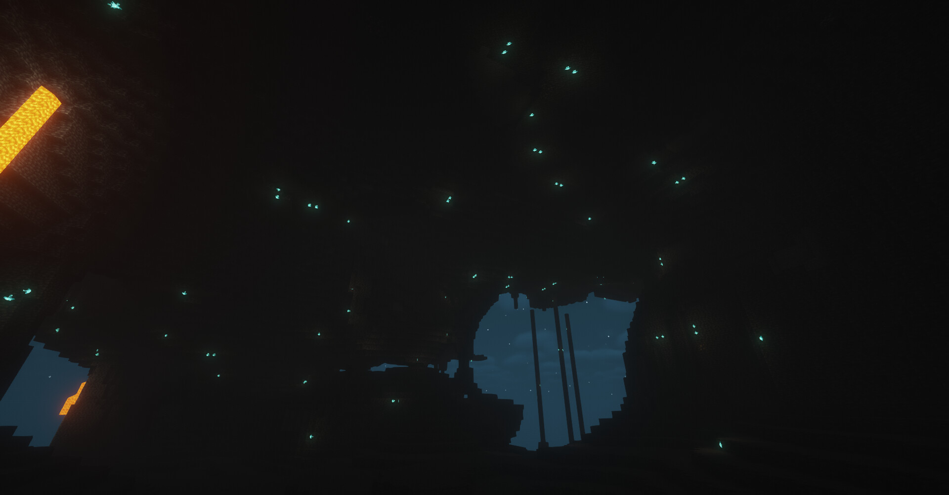 Glow Lichen to Glow Mushroom Minecraft Texture Pack