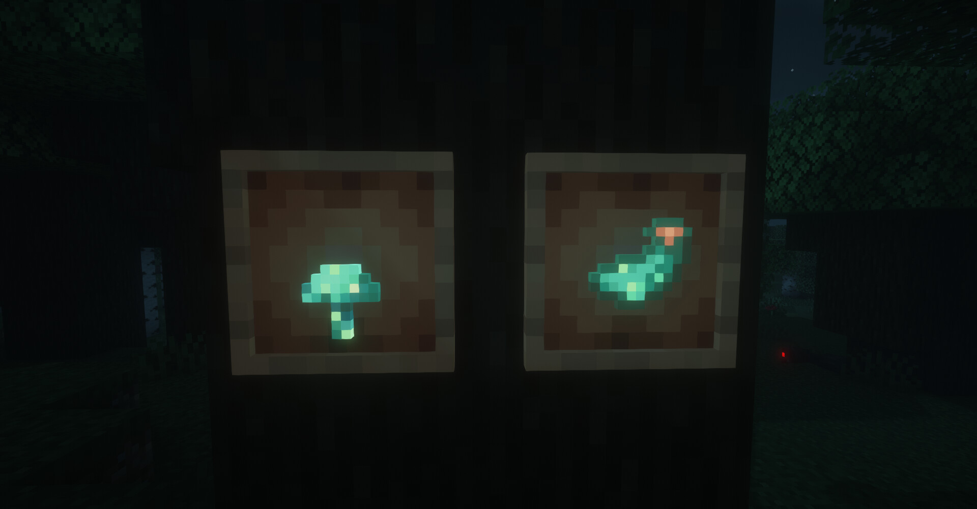 Glow Lichen to Glow Mushroom Minecraft Texture Pack