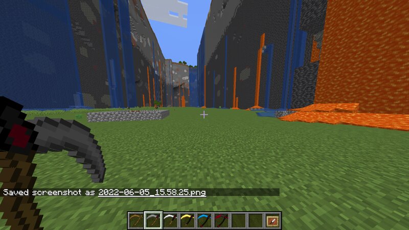 scythe insted of axe Minecraft Texture Pack