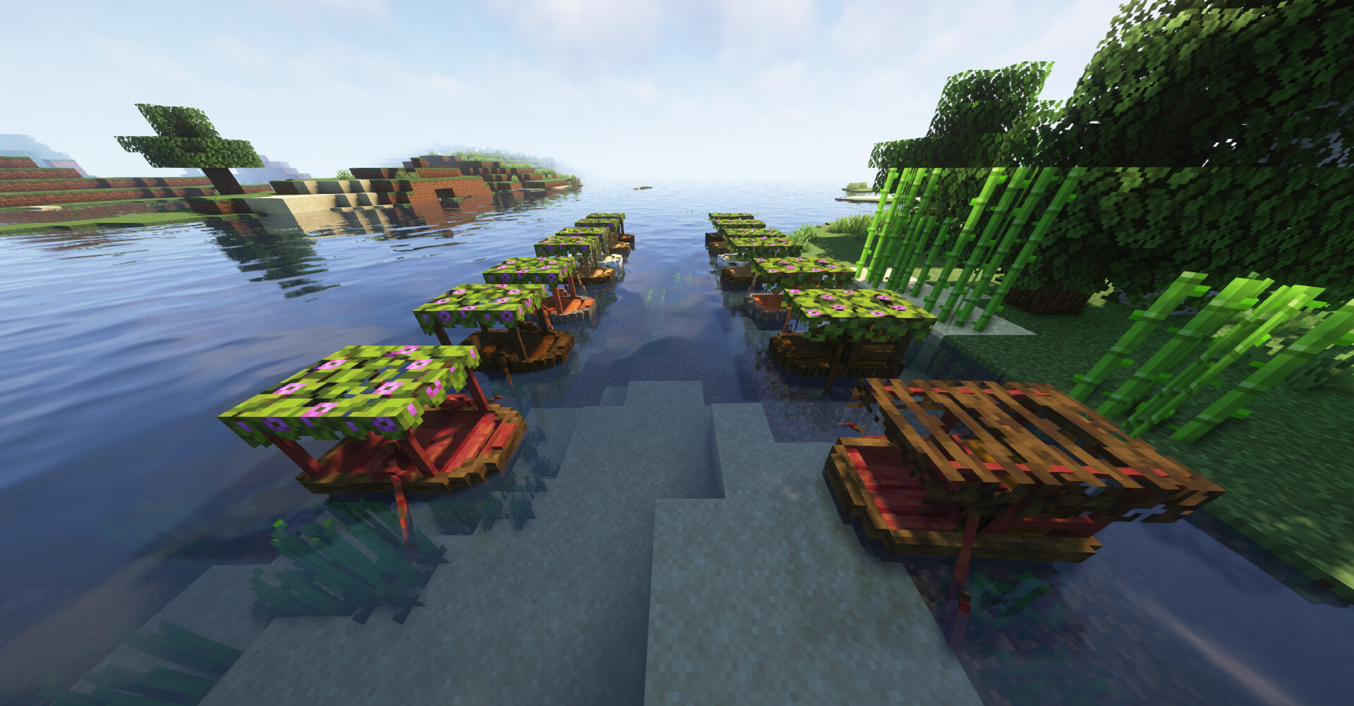 Azalea boats 1.19 Minecraft Texture Pack