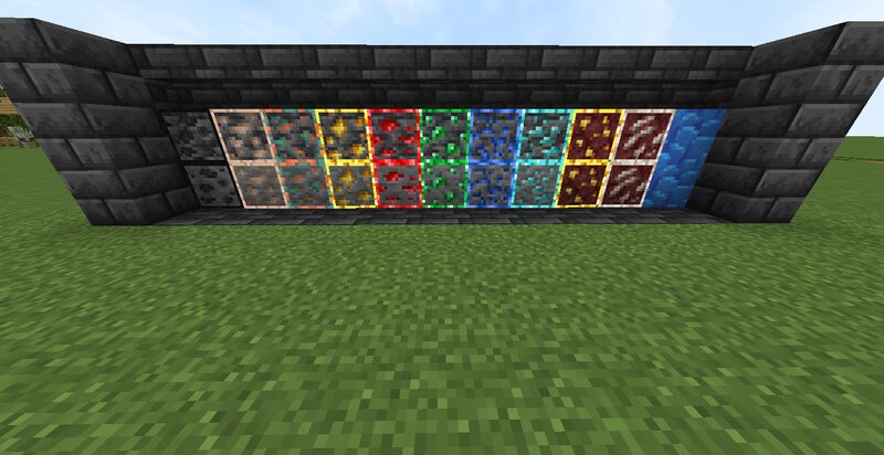 Glowing Ore Borders Minecraft Texture Pack