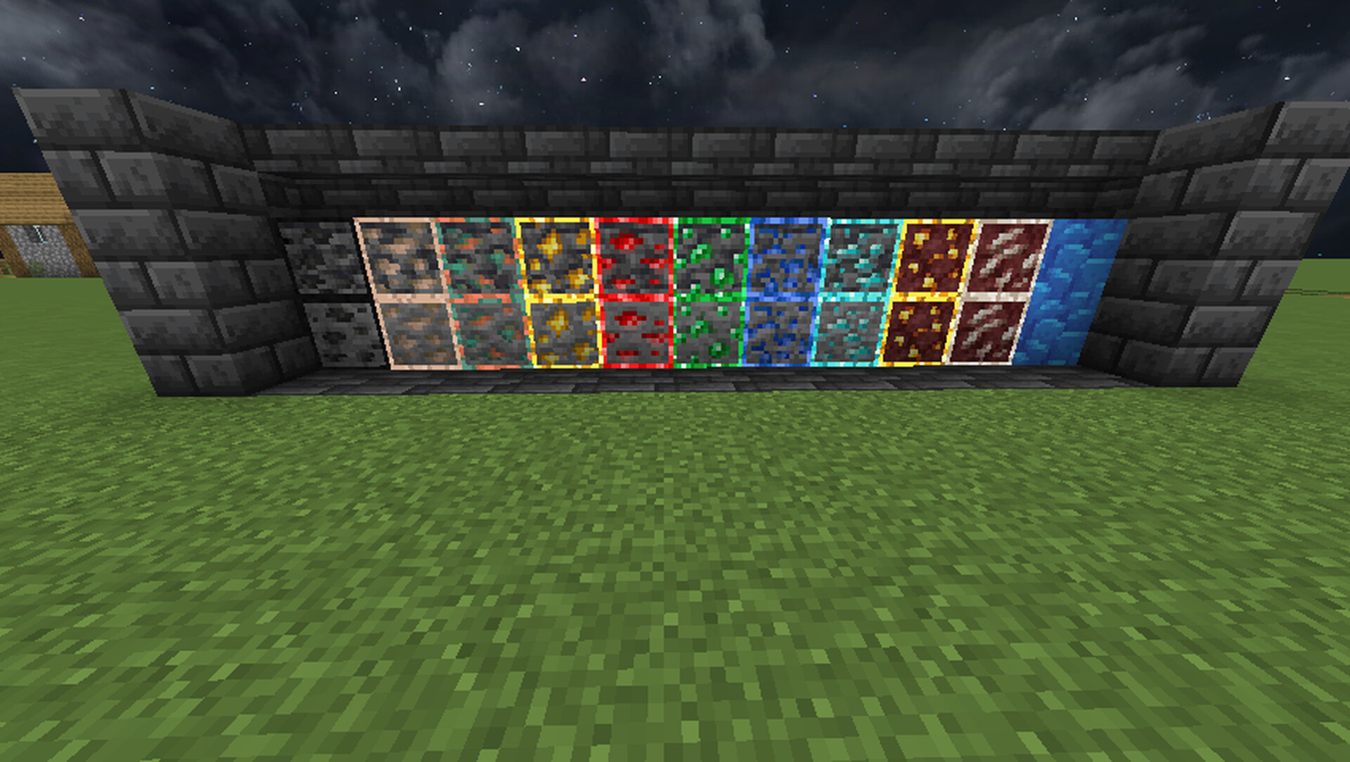 Glowing Ore Borders Minecraft Texture Pack