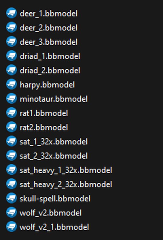 Fantasy Bestiary - mobs for ModelEngine plugin Minecraft Texture Pack