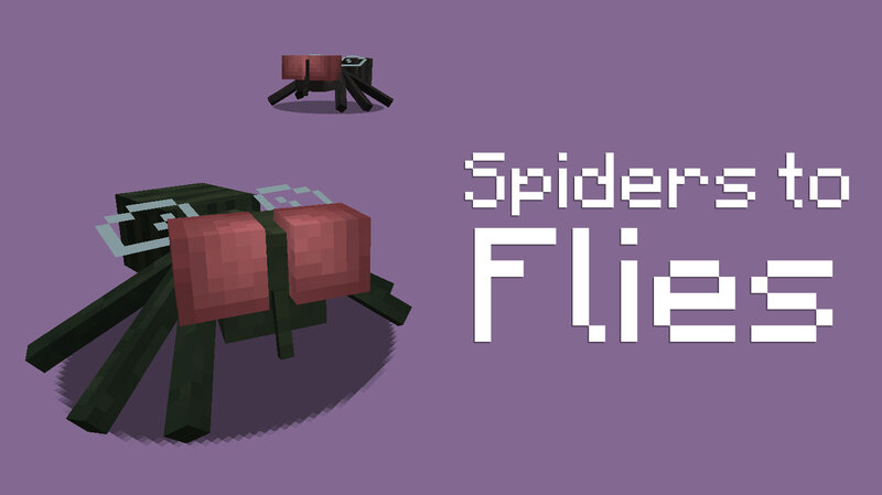 Spiders to Flies Minecraft Texture Pack