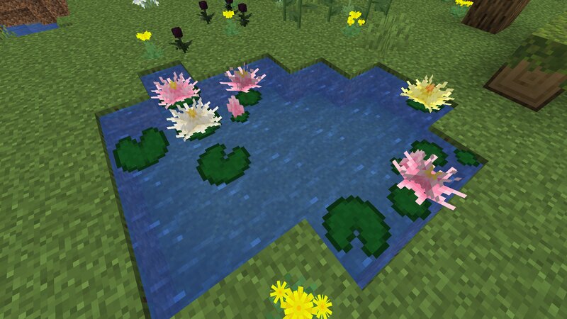 XeKr colorful flowers leaves model 19plus1.0 Minecraft Texture Pack