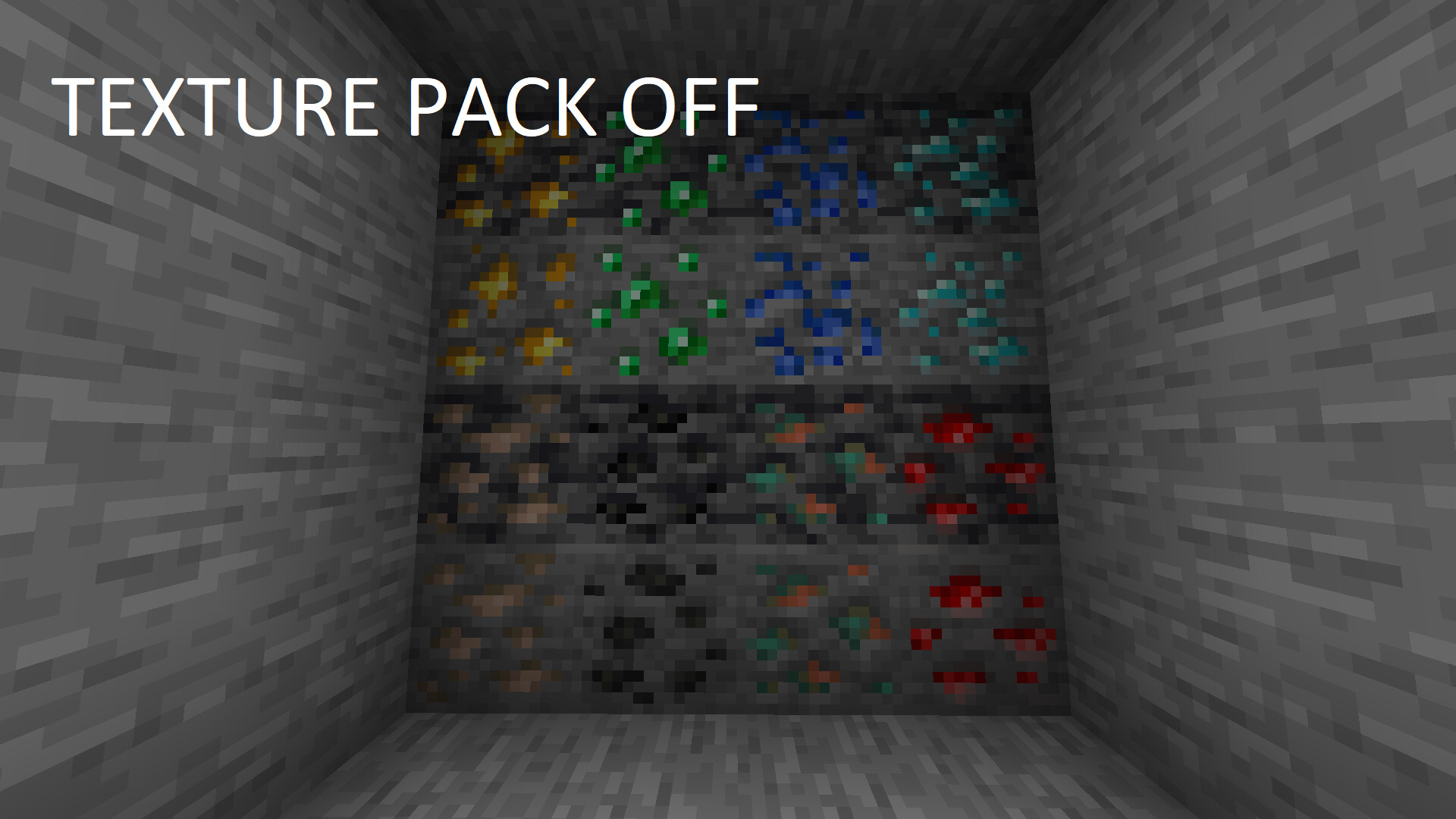 Old ores except copper Minecraft Texture Pack